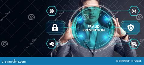 Cyber Security Data Protection Business Technology Privacy Concept Fraud Prevention Stock