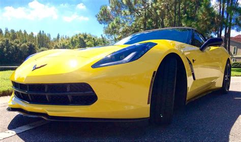 Velocity Yellow C7 Stingray Corvette