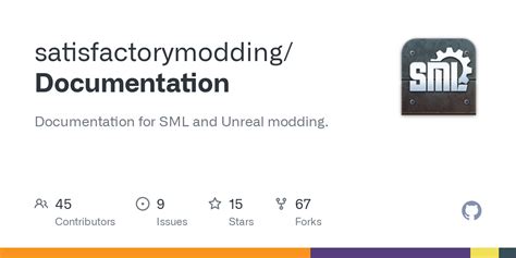 Github Satisfactorymoddingdocumentation Documentation For Sml And