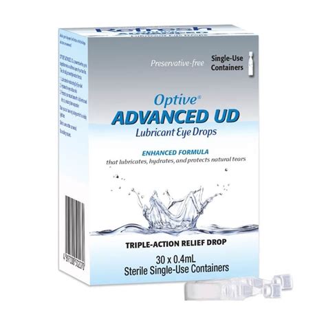 Jual Optive Advanced Ud Triple Action Relief Eye Drops 0 4ml X 30 Vials Shopee Indonesia