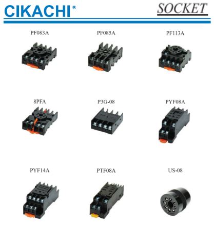 CIKACHI CKC Relay Socket Timer Socket Flush Mounting Base Pin Lazada