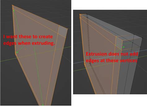 Extruding My Mesh Doesnt Add An Edge Along A Vertex Modeling Blender Artists Community