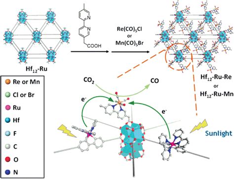 Schematic Showing The Synthesis Of Ru‐hf12‐m M Re Or Mn And The Download Scientific Diagram