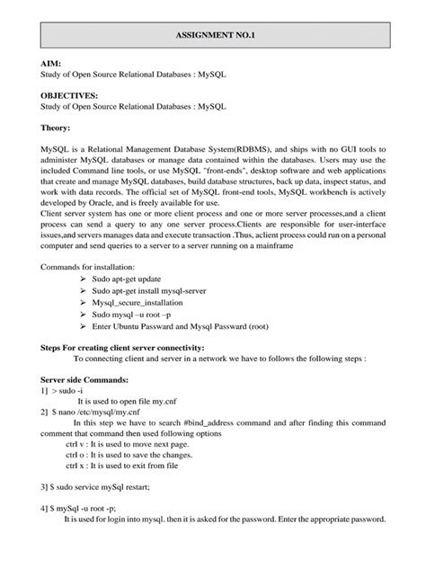Labmanual Dbms 1 5 Pdf