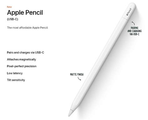 New Apple Pencil With Usb C Charging And Pairing Port Geeky Gadgets