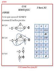 Quiz Pdf QUIZZES CS REMOTE QUIZ ANSWERS March For The Regular Expression E