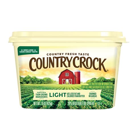 Country Crock Light Vegetable Oil Spread 15 Oz Tub