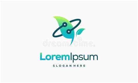 Leaf Tech Logo Designs Green Technology Logo Designs Concept Vector