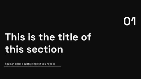 Dark Theme Presentation