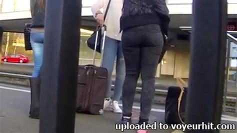 Candid Teen Ass In Black Tight Jeans Tnaflix Com