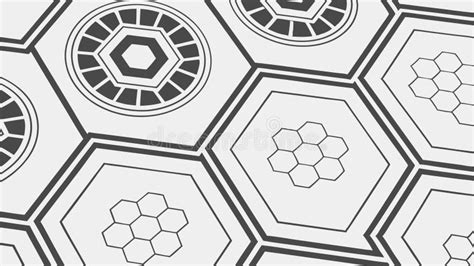 Honeycomb Pattern Geometric Design And Hexagonal Tile Graphic Generative Ai Stock Illustration