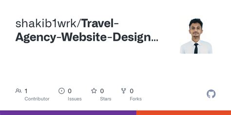github shakib1wrk travel agency website design using html css responsive