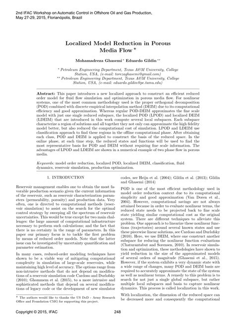 Pdf Localized Model Reduction In Porous Media Flow