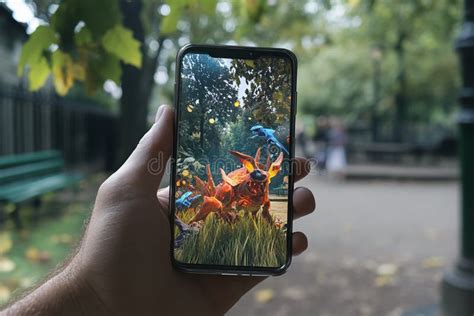 An Augmented Reality Ar Mobile Game Where The Player Interacts With Virtual Objects In A Real