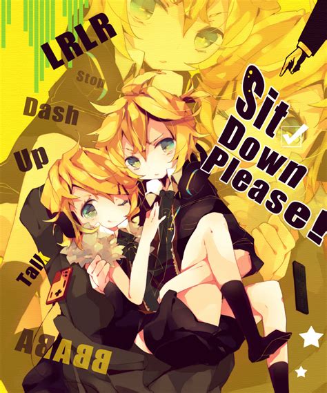 Kagamine Rin And Kagamine Len Vocaloid And More Drawn By Ana Rznuscrf Danbooru