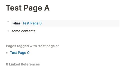 `pages Tagged With` Does Not Query Pages Tagging Alias · Issue 4262 · Logseqlogseq · Github
