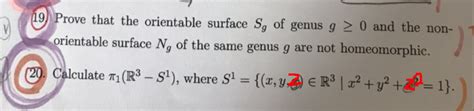 Prove That The Orientable Surface S Of Genus G 20