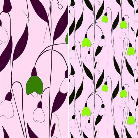 Premium Psd A Pink Wall With A Purple And Green Leaf Design
