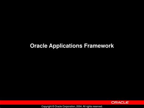 PPT XML Publisher Oracle Applications Framework Technology Update 11 5 10 PowerPoint
