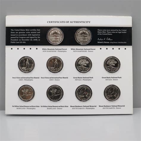 2013 America The Beautiful Quarters Uncirculated Coin Set Property Room