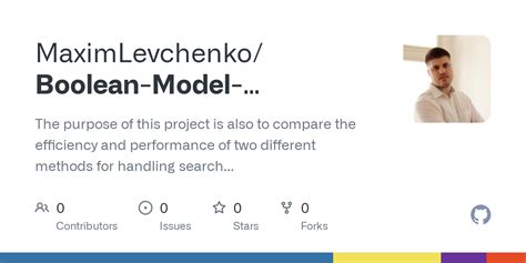 Github Maximlevchenkoboolean Model Implementations Comparison The
