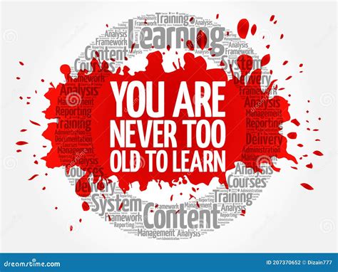 You Are Never Too Old To Learn Stock Illustration Illustration Of School Experience 207370652