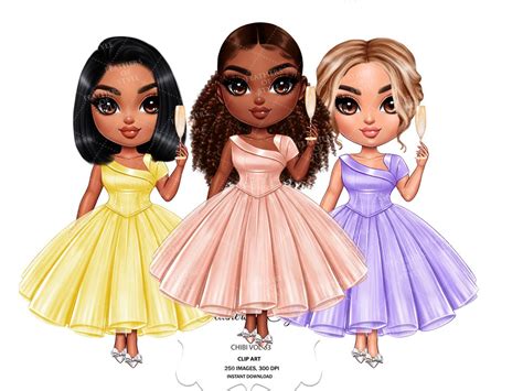 Chibi Tea Party Clipart Tea Time Clipart Garden Tea Party Chibi