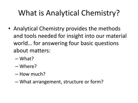 Ppt Analytical Chemistry Powerpoint Presentation Free Download Id