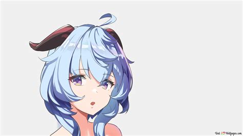 Beautiful Ganyus Hot Night Dress Genshin Impact 2k Wallpaper Download