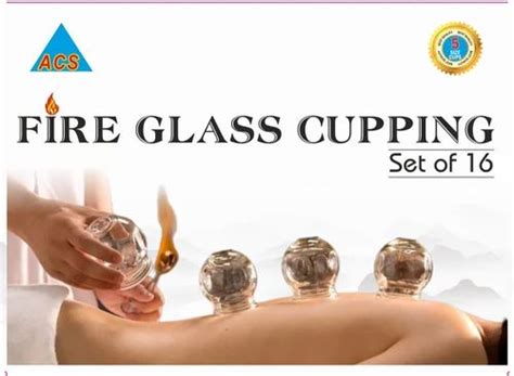 Glass Fire Cupping Set Of 16 For Clinical Extra Large Cups At Rs
