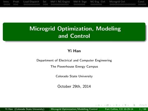 pdf microgrid optimization modeling and control