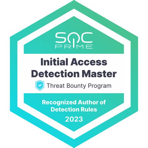 Soc Prime Threat Bounty Program Initial Access Detection Master Credly
