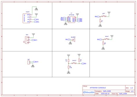 Tiny DIY Game Console Based On ATtiny Hackster Io