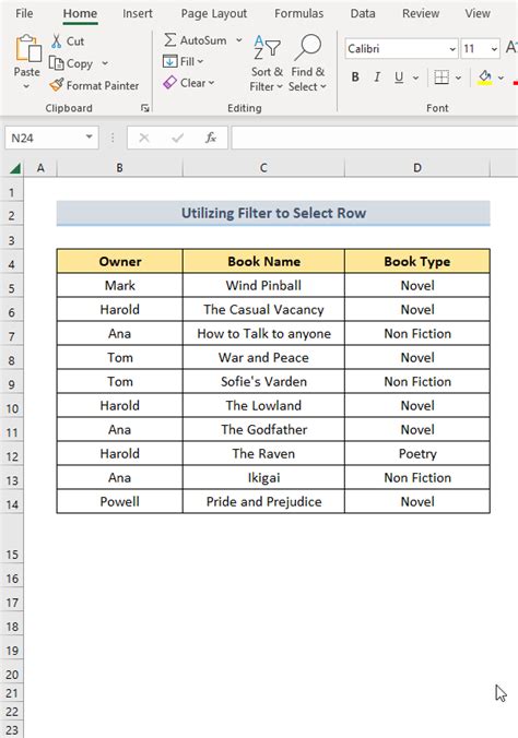 How To Select Row In Excel If Cell Contains Specific Data 4 Ways