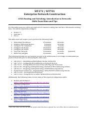 CCNA Skills Tips Pdf SIT SIT Enterprise Network