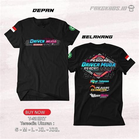Jual Dtf Pesona 2024 Driver Muda Reborn T Shirt Baju Distro Driver Muda