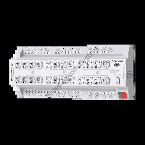 Maxinbox 24 V2 Moduł Aktorów Knx 24 Wyjść Przekaźnikowych 12 żaluzjowych 16a 6x Fan Coil 2
