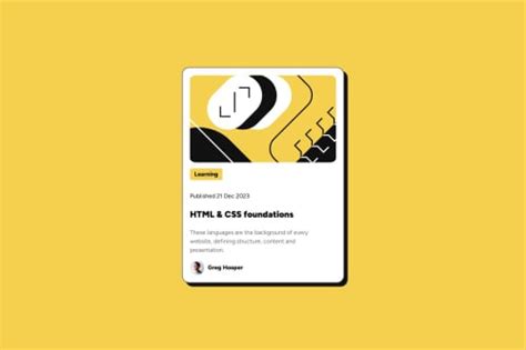 Frontend Mentor Vanilla Coding Challenge Solution