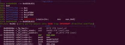Assembly Asm Working As Is But Not In A C Program Reverse