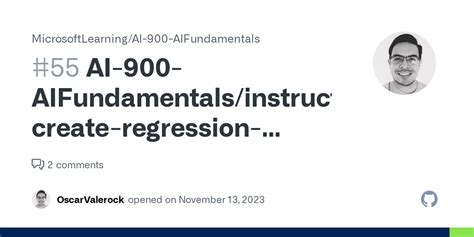 ai 900 aifundamentals instructions 02a create regression model