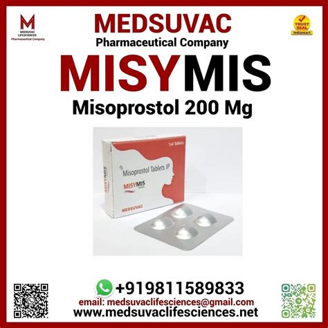 Misoprostol 200 Mg Tablet Packaging Size 10 1 Kit At ₹ 75 Strip In