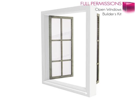 Second Life Marketplace Full Perm Mesh Classic White Open Windows