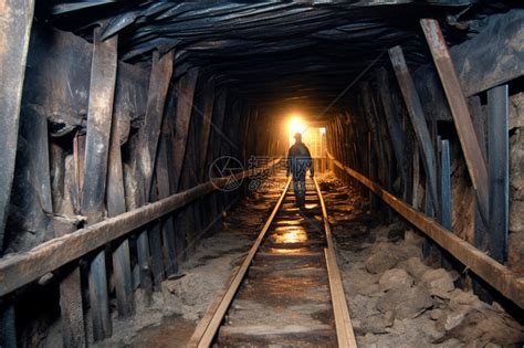 地下矿井隧道高清图片下载 正版图片600310787 摄图网