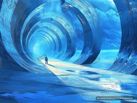 Ai创作图超现实隧道 Cgi艺术品隧道 抽象概念类场景素材库 幻想隧道 深中通道背景 科幻场景科幻海报背景 仿隧道场景 盘旋双螺旋隧道 概念