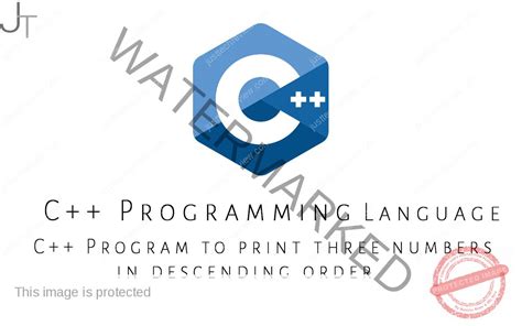 C Program To Print Three Numbers In Descending Order Just Tech Review