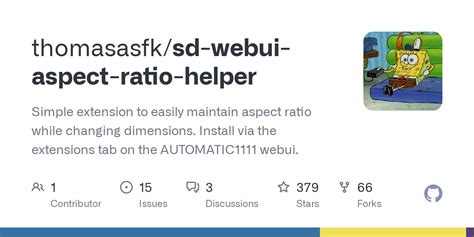 Github Thomasasfksd Webui Aspect Ratio Helper Simple Extension To Easily Maintain Aspect