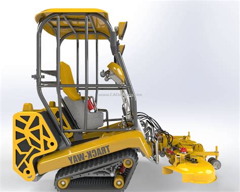 全地形履带式除草机割草机三维模型 Cad模型网海量3d模型图纸免费下载。