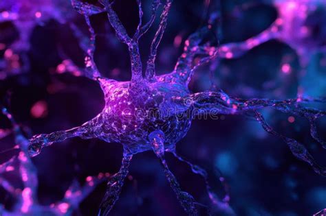 Colorful Depiction Of A Neuron Network Highlighting Neural Connections