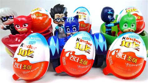 파자마 삼총사 출동본부 알까기 놀이 로미오 루나걸 복면닌자가 킨더조이를 두두팝토이 Youtube