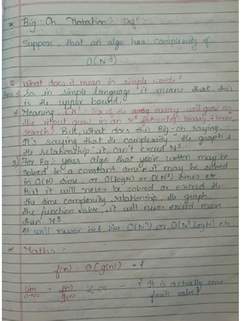 Big Oh Notation Pdf